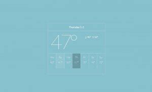 12 JavaScript Weather Widget Design Examples OnAirCode