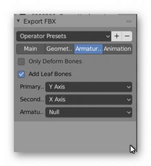HowTo Export Blender FBX Animation TrainzOnline