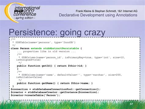 Declarative Development Using Annotations In Php Ppt