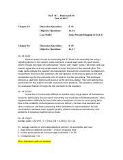 Homework Docx ISyE Homework Due Chapter Chapter Discussion Questions