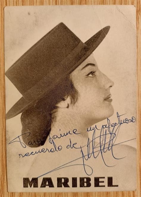 Maribel Riveraautógrafo Original Atticae