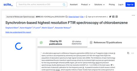 Synchrotron Based Highest Resolution Ftir Spectroscopy Of Chlorobenzene