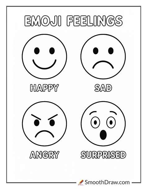 75 Emoji Coloring Pages Free Printables