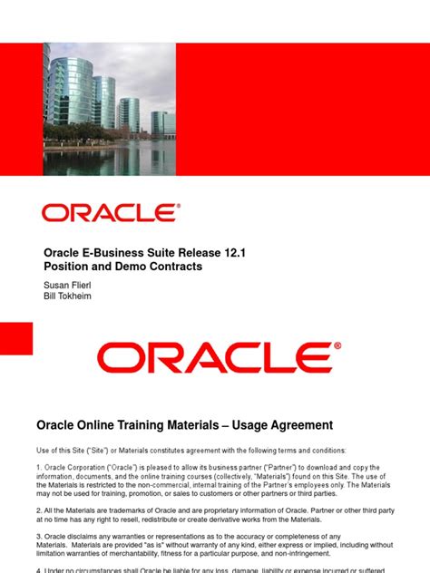 Ebs L1 Position And Demo Oracle Contracts V3 Pdf Business Oracle