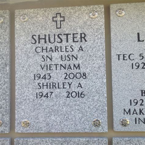 Charles Anthony “chuck” Shuster 1943 2008 Find A Grave Memorial