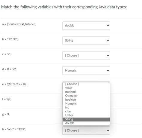 Solved Help Me Choose The Correct Data Types A Chegg