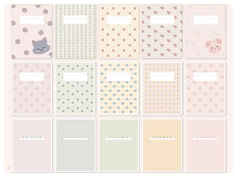 digital notebook kawaii notebook notetaking templates 8 tab notebook
