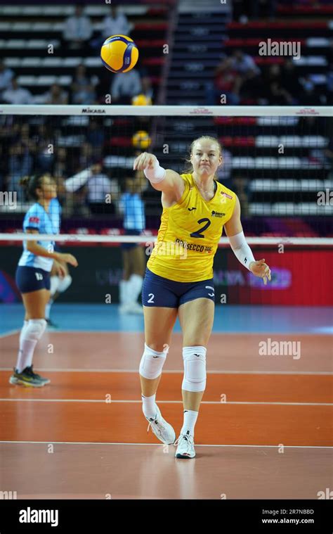 Antalya Turkiye December 17 2022 Kathryn Plummer Warming Up Before Imoco Volley Conegliano