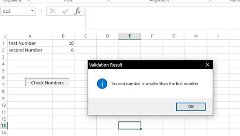 Write Vba Code For A Program That Accepts Two Numbers From A User And Display The Appropriate