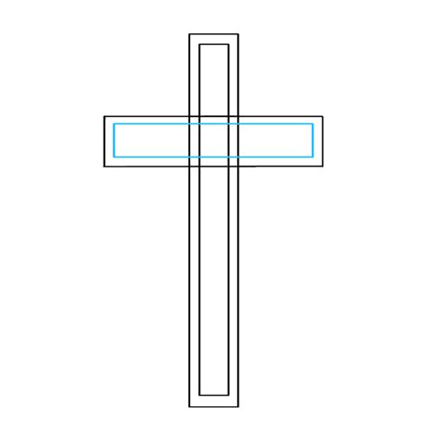 How To Draw A Cross Easy Step By Step Cross Drawing Tutorial For Beginners