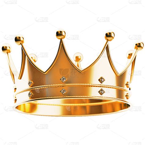 3d立体金属金色皇冠免抠元素