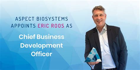 Tamer Mohamed On Linkedin Proud To Welcome Eric Roos To Aspect Biosystems Leadership Team