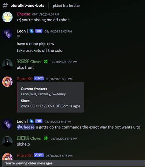 Accessibility For Users With Did Pluralkit Native Integration Discord