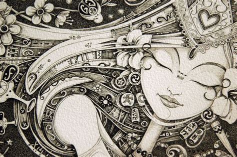 Sneak Peek The Last Phosphene Pen And Ink Art Ink Drawing