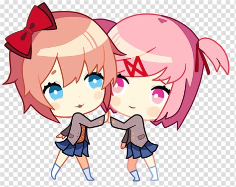 Sayori And Natsuki Chibi Commission Doki Doki Literature Club