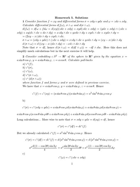 homework 5 solutions pdf triangle integral
