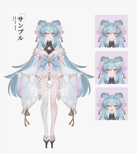 【vup】live2d立绘虚拟主播定制皮套展示 花瓣网