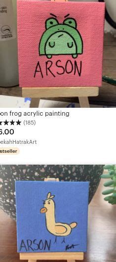 Arson Frog Etsy Arson Glitter Force Frog