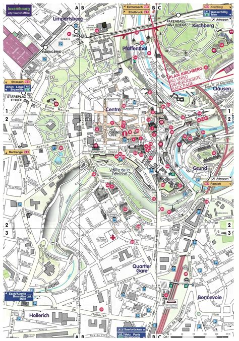 Luxembourg City Tourist Attractions Map 60 Photos