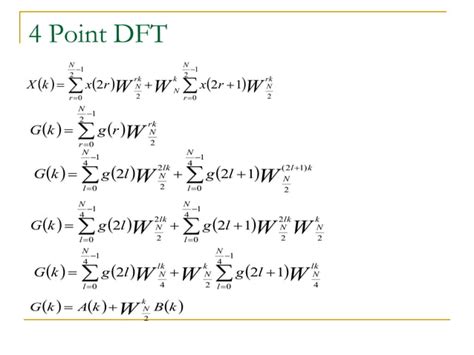 Fast Fourier Transforms Butterfly Structure Dit Dif Pptx