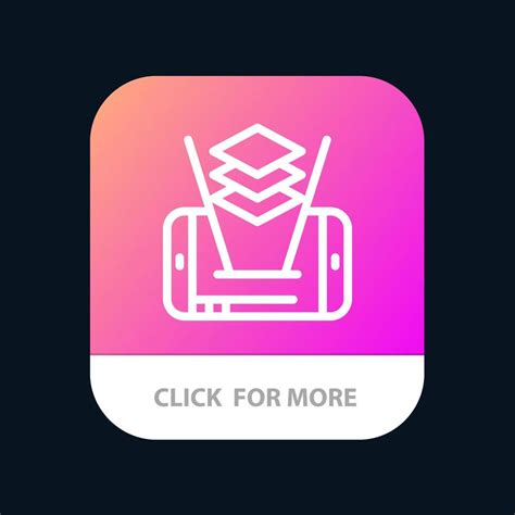 Mobile Cell Technology Mobile App Button Android And Ios Line Version 17964750 Vector Art At