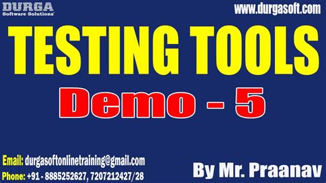 Testing Tools Tutorials Demo 5 By Mr Praanav On 19 04 2024 4