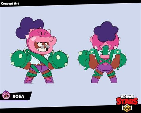 How To Draw Rosa From Brawl Stars