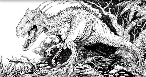 Jurassic World Indominus Rex Drawing At Explore