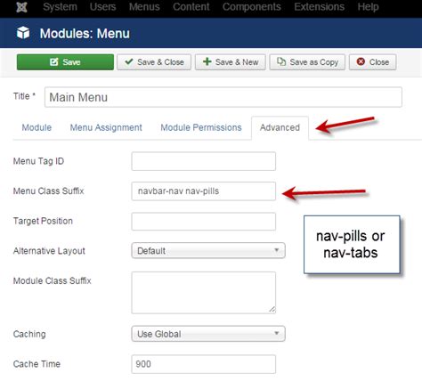 Filej3x Create Sublevel Menu Module Advanced Menu Class Suffix Enpng Joomla Documentation