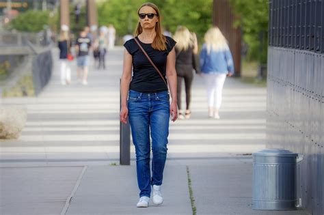 Woman Casual Jeans Free Photo On Pixabay