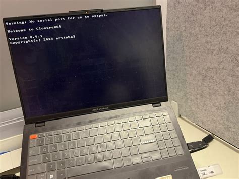 My Os Running On My Laptop Built With Cmake Output On Frame Buffer