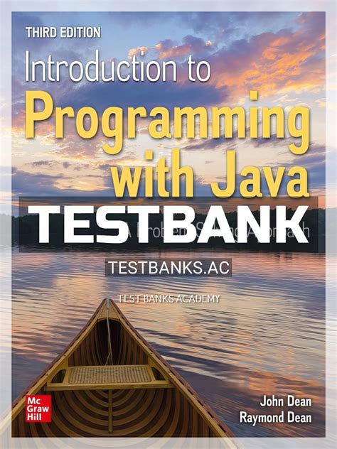 Test Bank For Introduction To Programming With Java 3rd Edition By Dean