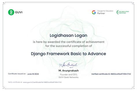 Logidhasan Logan On Linkedin Django Web Framework Using Python