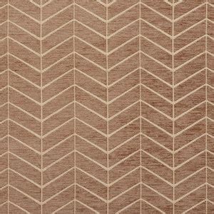 Chenille Brown Cream Zig Zag Chevron Fabric Fabric Bistro Columbia