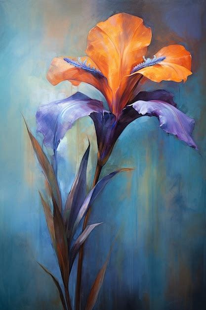 Iris Bird Of Paradise Premium Ai Generated Image