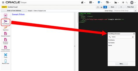 Field Merge Examples