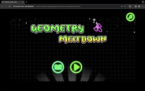 Geometry Dash Jump Meltdown para Google Chrome Extensión Descargar