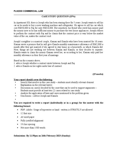 pls2333 group assignment pdf business