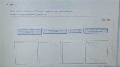 Solved Classify Each Of The Following As An Observation A