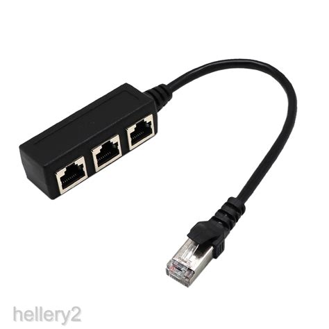 Rj45 Ethernet Lan Network Splitter 3 Way Extender Adapter Connector Shopee Philippines