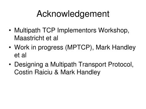 Ppt Multipath Tcp Mptcp Powerpoint Presentation Free Download Id