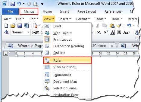 Print Layout View Word 2010
