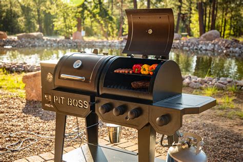 Pit Boss Pro Black Gas And Charcoal Combo Grill With Side 60 Off