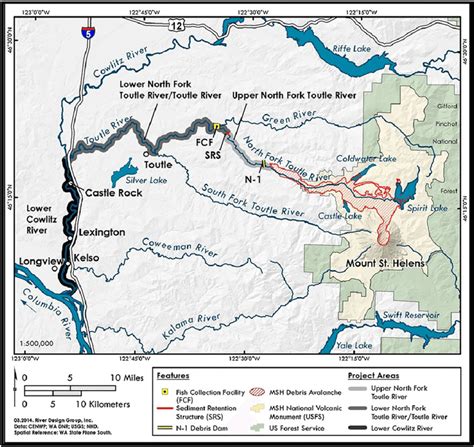 Location Map Showing Mount St Helens The Toutle Cowlitz Drainage Download Scientific Diagram