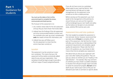 Health Safety Environment HSE New Nebosh IGC2 Risk Assessment Guidance
