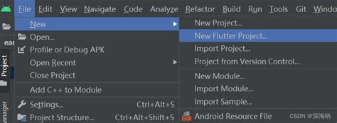 android 在原生项目中新建一个flutter的module ew帮帮网