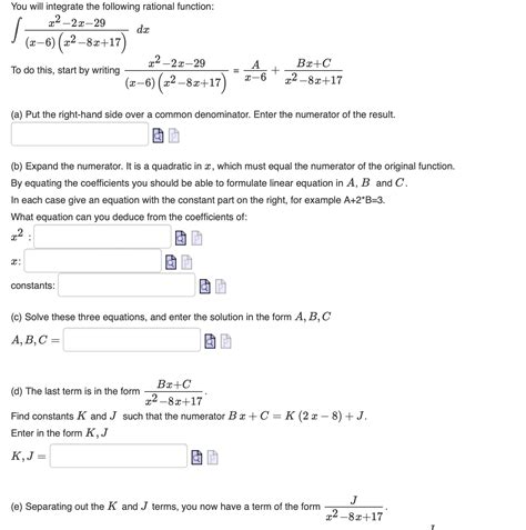 You Will Integrate The Following Rational Studyx You Will Integrate The Following Rational Studyx
