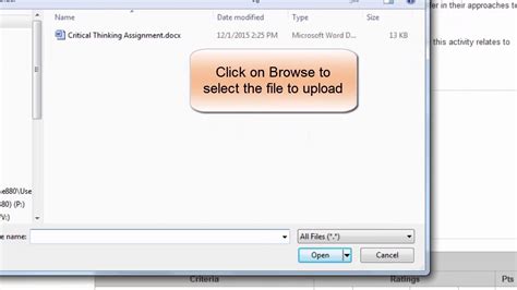 submitting an assignment youtube