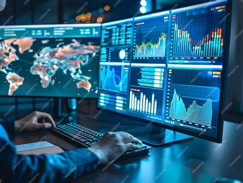 Business Analysts Analyzing Data On Pc Data Analyzing Business Growth