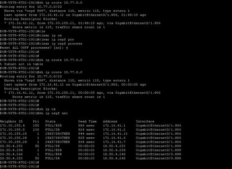 Solved Ospf Route From Dead Neighbor Cisco Community